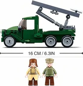 Sluban WWII M38-B0975 Bitva o Budapešť Ruský raketomet / LEGO-kompatib