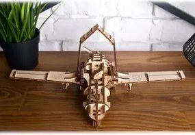 Ugears 3D dřevěné mechanické puzzle Bojový dron Bayraktar TB2 / od 14