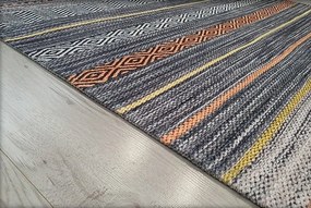 HU Vícebarevný moderní koberec Banco 1049 – šedý Rozměr: 60x110 cm