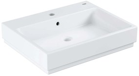 Grohe Cube Ceramic - Umyvadlo s přepadem, 60x49 cm, PureGuard, alpská bílá 3947300H