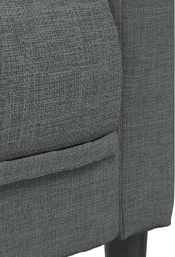 3dílná sedací souprava tmavě šedá textil 3209230
