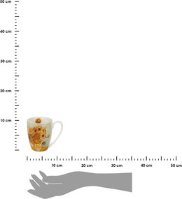 Porcelánový hrnek se lžičkou Van Gogh Sunflowers 360 ml