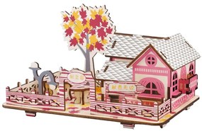 Woodcraft construction kit Woodcraft Dřevěné 3D puzzle Podzimní dům