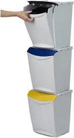 Denox ECOSYSTEM 25 l šedá / Odpadkový koš / na směsný odpad / modulárn