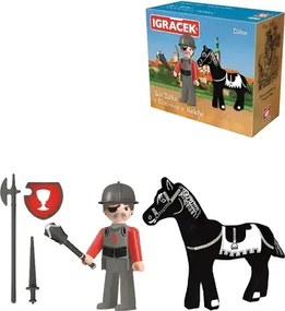 EFKO Igráček Jan Žižka z Trocnova a Kalicha / Set s koněm a doplňky /