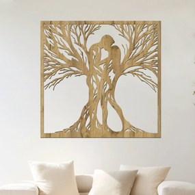 dřevo života Dřevěný strom SPOJENÍ Zvolte rozměr (cm): 40x40, Zvolte barvu dekoru: Dub zlatý