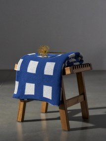 Sinsay - Kostkovaná deka - námořnická modrá