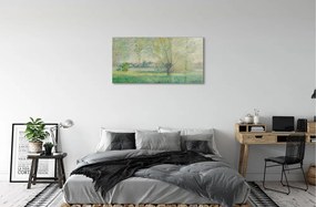 Obraz na skle Art namalovaný louka 140x70 cm