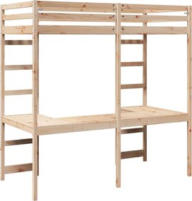 Rám postele loft Přírodní 90 x 200 cm Masivní borové dřevo 3414550