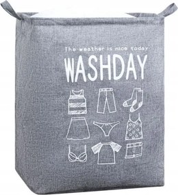 Koš na prádlo se šňůrkou WASHDAY 50x40x50 cm