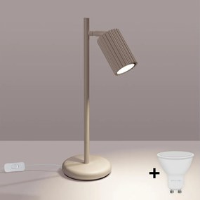 Brilagi - LED Stolní lampa CRESTO 1xGU10/10W/230V taupe