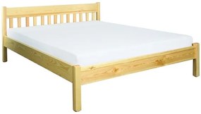 Drewmax LK116 - Dřevěná postel masiv dvojlůžko 120 cm