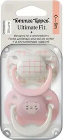 TOMMEE TIPPEE Dudlík Ultimate Fit Girl 0-6 m / Silikonový / Ortodontic