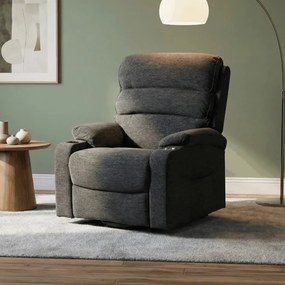 Polohovací křeslo šedé, elektrické TV-S8348 GREY2