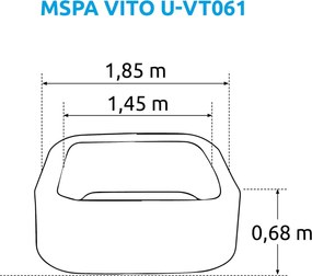 Mspa | Vířivý bazén MSPA Vito U-VT061 + Solární sprcha UNO 40 | 19900161