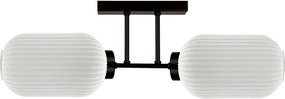 Dvojitá lampa s rýhovanými stínidly Vilar K-5733