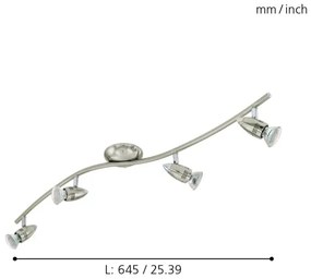 Eglo 92644 - LED Bodové svítidlo MAGNUM 4xGU10/3W/230V