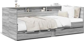 Válenda se zásuvkami bez matrace šedá sonoma 75 x 190 cm 3280865