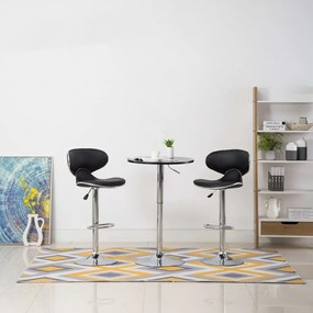 vidaXL Barové stoličky 2 ks umělá kůže [323647] Barva: Černá