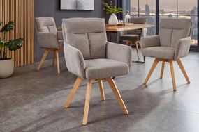 Designová otočná židle Maddison šedo-béžový manšestr