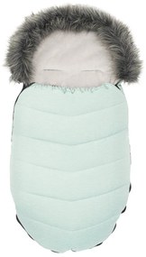 Dětský fusák New Baby s kožíškem dusty green