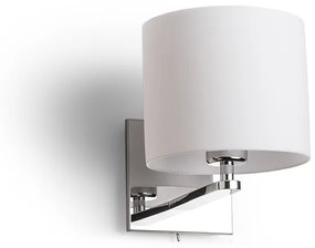 RENDL R11979 PENTHOUSE nástěnná lampa, dekorativní bílé PVC chrom