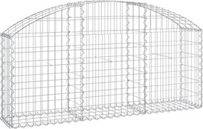 Klenutý gabionový koš 150 x 30 x 60/80 cm pozinkované železo 153443