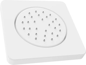 Mexen - podmítková sprchová tryska, čtvercová, 130x130 mm, bílá, 79366-20