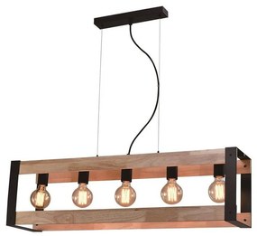 Černé závěsné svítidlo 20x90 cm Varna – Candellux Lighting