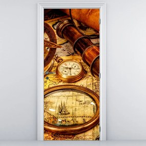 Fototapeta na dveře - Historické pomůcky námořníků (95x205cm)