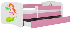 Dětská postel Babydreams mořská panna růžová