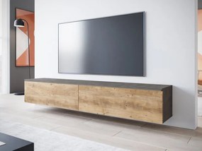 TV stolek Dlone 180, Barva: matera / breslau kaštan, Osvětlení: bez osvětlení