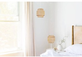 Stolní lampa Boho, 1x jutové stínítko, (výběr ze 2 barev konstrukce)
