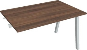Hobis Kancelářský stůl k řetězení Hobis USA 1200R, deskaakát, bílá RAL 9016