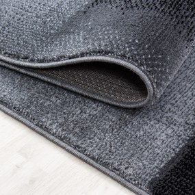 Ayyildiz, Kusový koberec Parma 9240 black, 80x300, šedá, chodba / předsíň