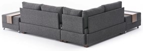 Hanah Home Rohová pohovka FLY antracit levá 280 cm 825BLC2668
