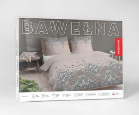 Detexpol Bavlněné povlečení 140x200 Béžová s ornamentem - orientální paisley vzor, 100% bavlna - 5338 A - Soft Meadow