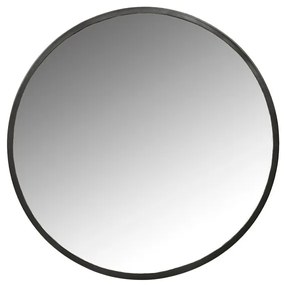 Villa Collection, Nástěnné kulaté zrcadlo Mirror Black 50 cm | černá