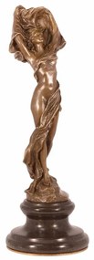 Bronzová socha soška - žena s šátkem 2