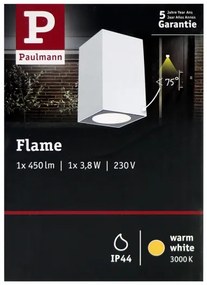 Paulmann 94329 - LED/3,8W IP44 Venkovní nástěnné svítidlo FLAME 230V bílá