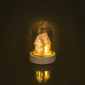 RETLUX RXL 283 Skleněná kopule s dekorem domečku 1x LED / 1xCR2032 / t
