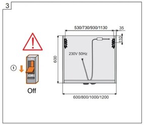 INTEDOOR zrcadlová dvoudveřová skříňka s LED osvětlením TONIC ZS 120 Varianta: A4606 Dub Art LESK