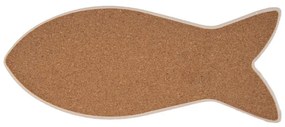 Modrý keramický podtácek / prkýnko ve tvaru ryby – 12x30 cm