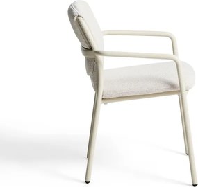 Béžová polstrovaná zahradní židle Linosa – Kave Home