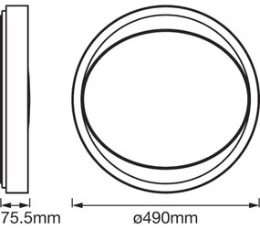 Ledvance - LED Stmívatelné stropní svítidlo SMART+ EYE LED/32W/230V Wi-Fi