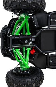 Ramiz Čtyřkolka na baterie E-STAR zelená 35 km/h + motor 1000W + nafukovací kola + nastavení sedadla