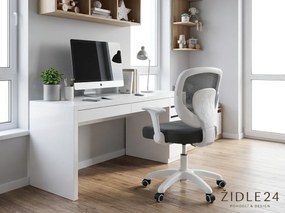 Dětská židle AVENY - šedá síťovina