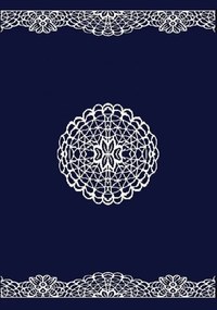 Kusový koberec Lace navy blue 200 x 280 cm