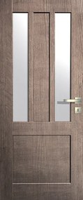 posuvné interiérové dveře do pouzdra LISBONA model 4 Průchozí rozměr: 70 x 197 cm, Orientace dveří: Levé dveře, Dekor: Dub kartáčovaný