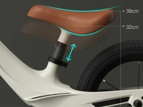 Odrážedlo LUNA s lehkým rámem, od 2 let, béžová ELIS design